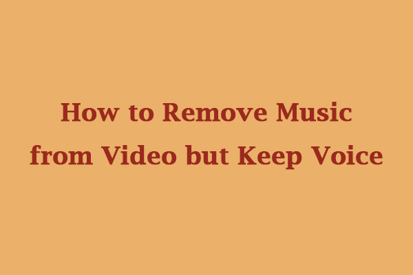 Guide on How to Remove Music from Video but Keep Voice