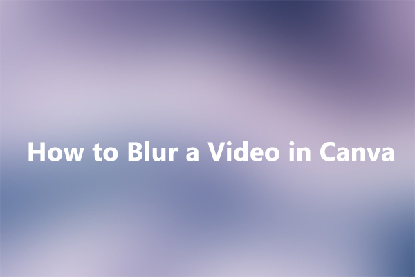 Solved: How to Blur the Face or Part of a Video in Canva