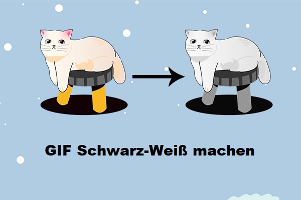 Ein GIF in einfachen Schritten schwarz-weiß machen [3 Wege]