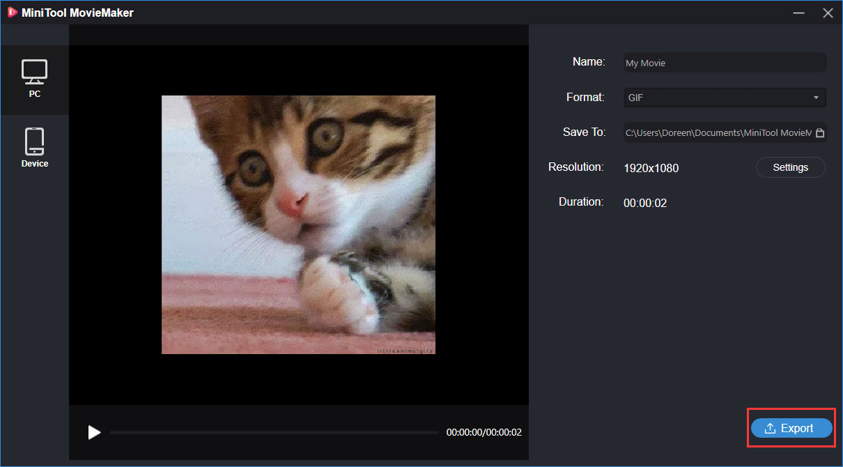 GIF einfach & schnell bearbeiten – so geht´s - MiniTool MovieMaker