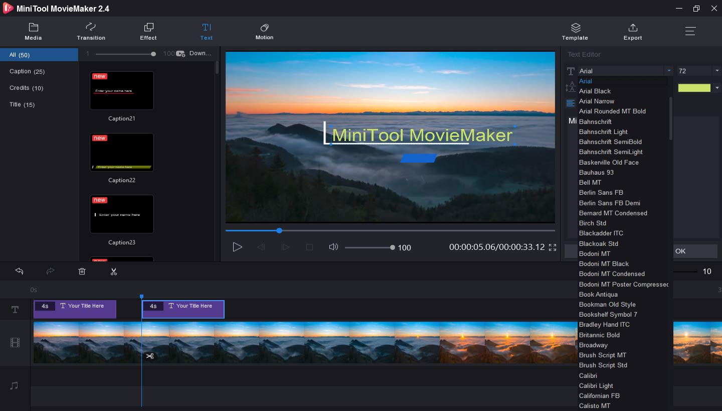A Simple Guide On How To Add Fonts To Photoshop MiniTool MovieMaker