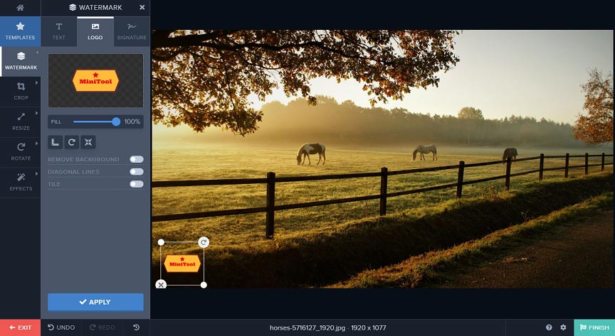 A Simple Guide on How to Add Logo to Photo Online - MiniTool MovieMaker
