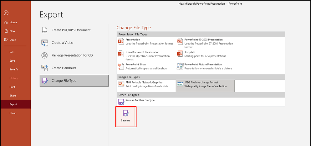 How To Save PowerPoint Slide As An Image With High Quality MiniTool MovieMaker