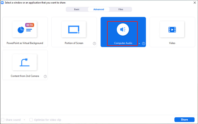 Solved How To Share Audio On Zoom How To Play Music On Zoom MiniTool MovieMaker