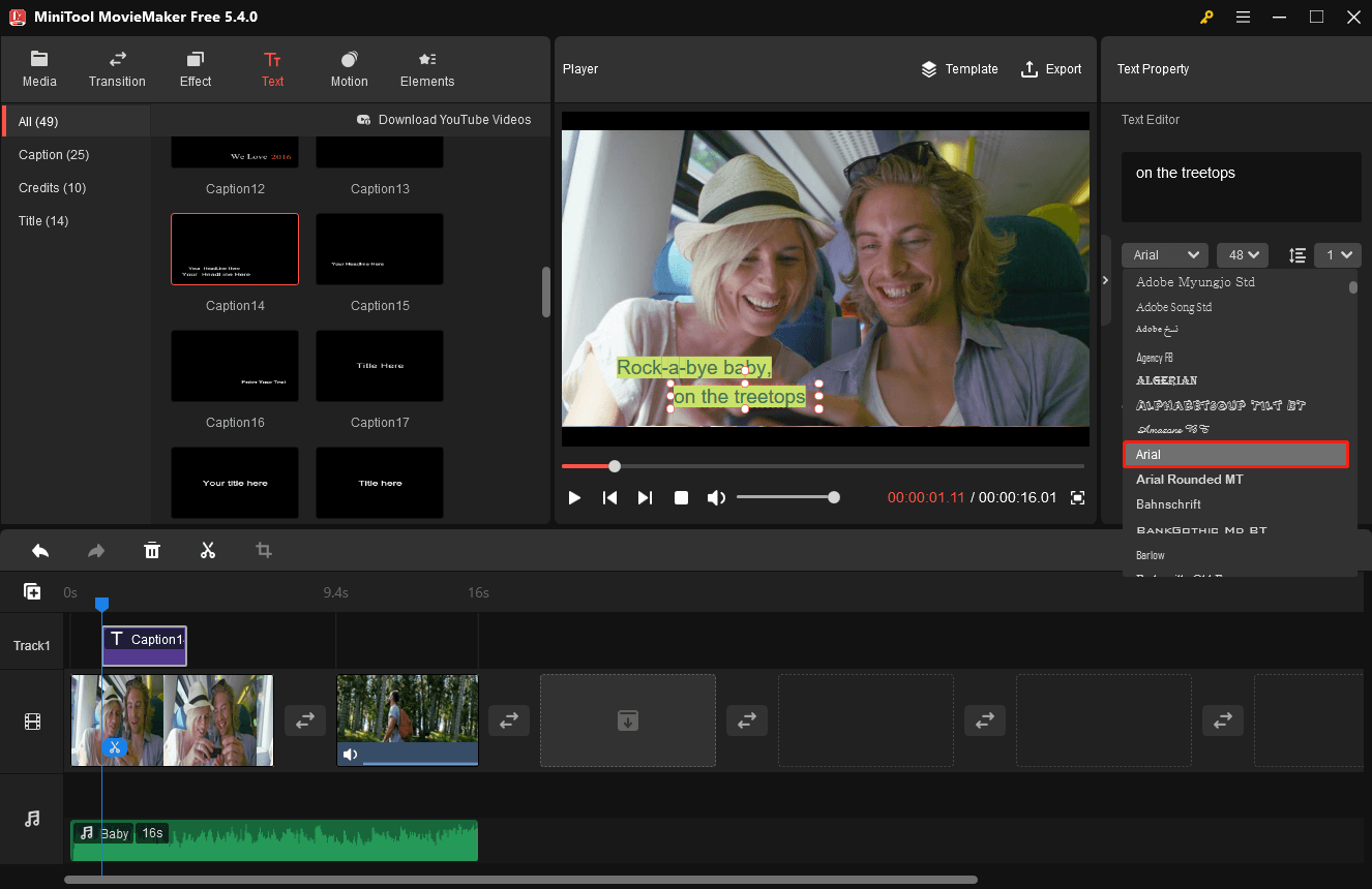 How to Style the Best Caption Fonts for Music Videos? - MiniTool MovieMaker