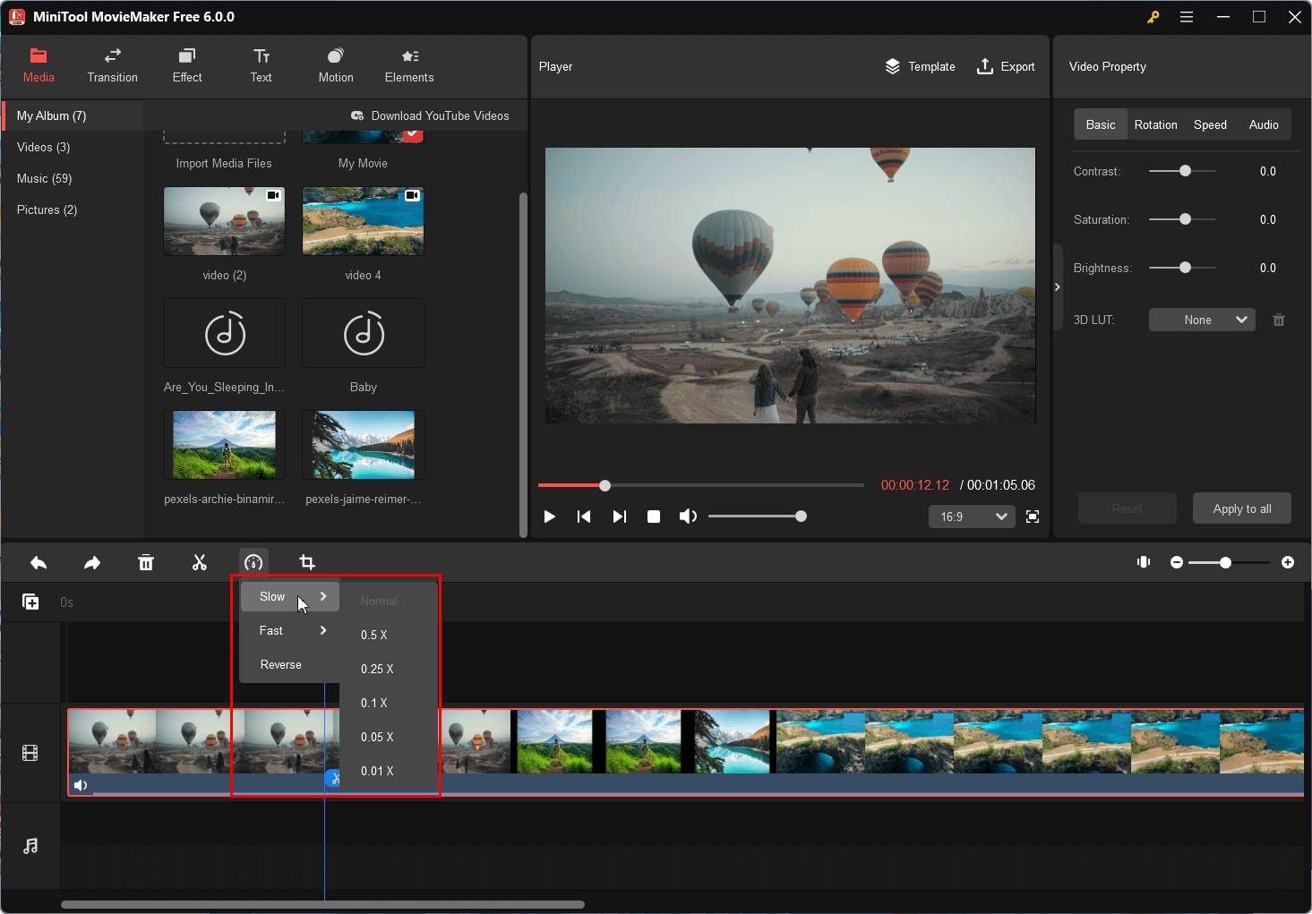How To Change Video Speed In MiniTool MovieMaker 